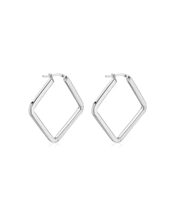 ORADINA Sterling Quad Midi Hoops - Silver