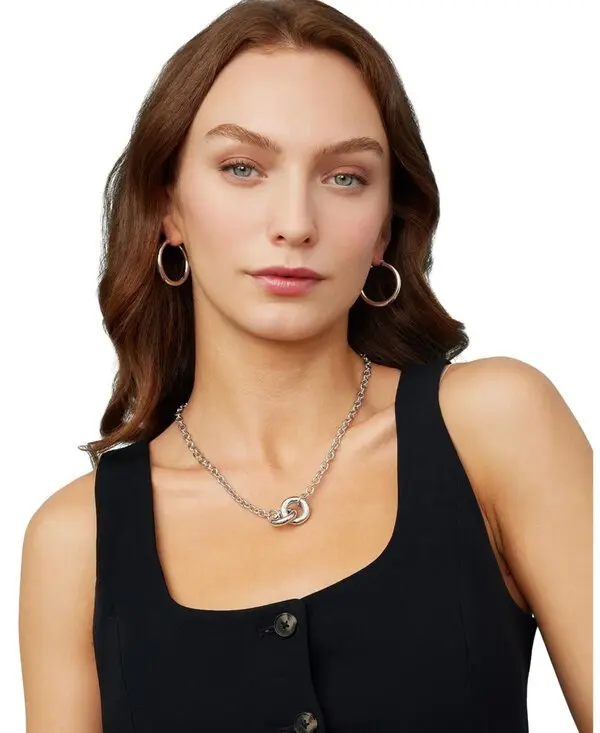 ORADINA Sterling Hoop Earrings - Silver