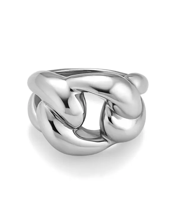 ORADINA Sterling Curb Ring