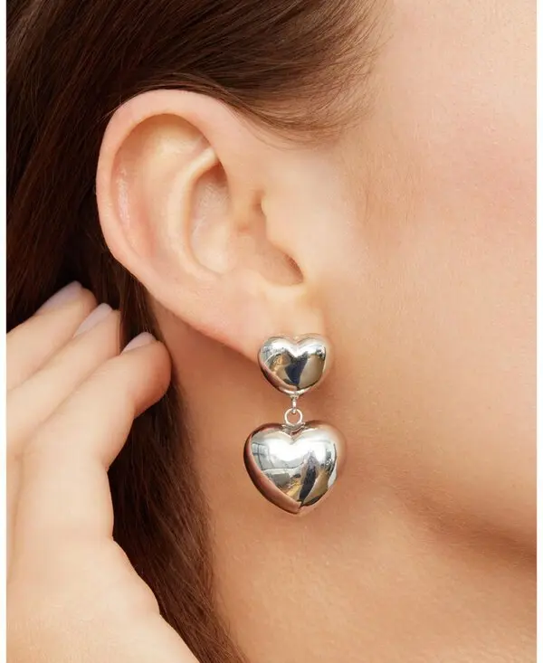 ORADINA Sterling Lover Statement Drop Earrings