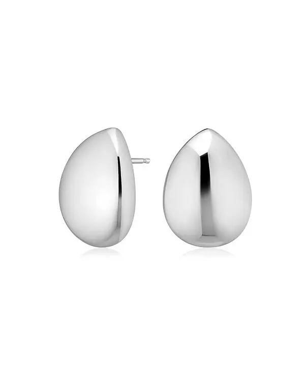 ORADINA Sterling Reflection Stud Earrings - Silver