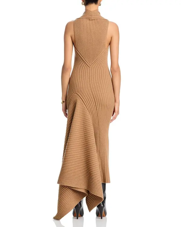 Victoria Beckham Draped Ribbed Dress