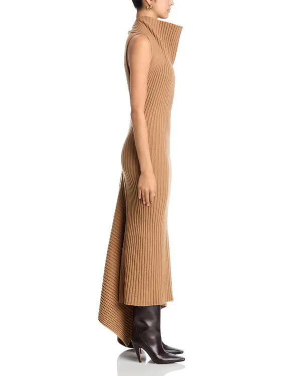 Victoria Beckham Draped Ribbed Dress