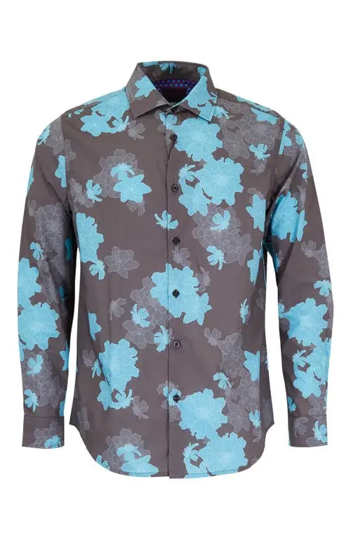 LORDS OF HARLECH Norman Button-up Shirt - Softbloom Slate