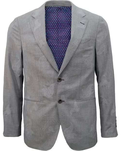 LORDS OF HARLECH Jaques Wool Blazer - Flannel