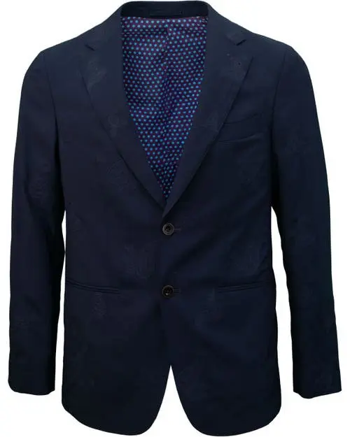 LORDS OF HARLECH Jaques Wool Blazer - Navy