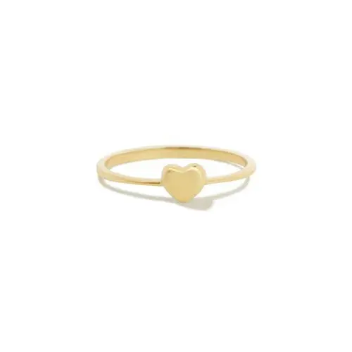 THE LOVERY FINE JEWELRY Fine Gold Puffy Heart Ring - Yellow Gold
