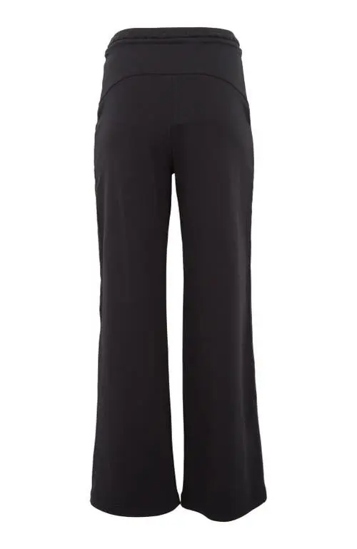 LORDS OF HARLECH Paige Wide Leg Brushed Knit Pant - Black