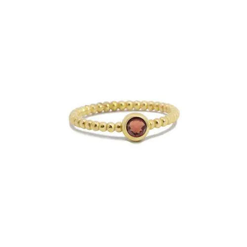 THE LOVERY FINE JEWELRY Beaded Ring - Garnet