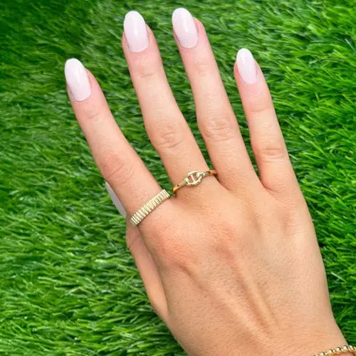 THE LOVERY FINE JEWELRY Ribbed 14k Ring