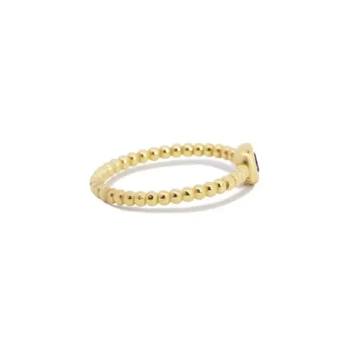 THE LOVERY 14k Gold Beaded Ring