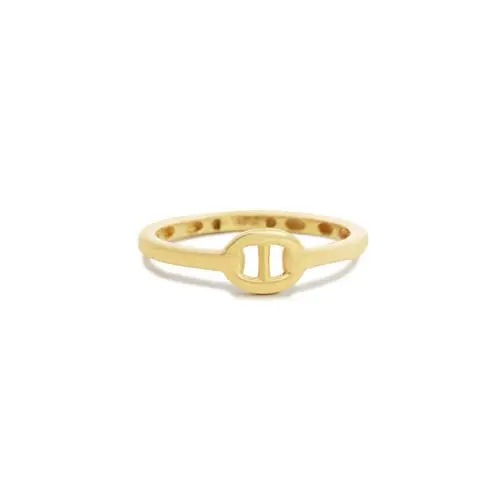 THE LOVERY FINE JEWELRY Gold Mariner Link Ring - Yellow Gold