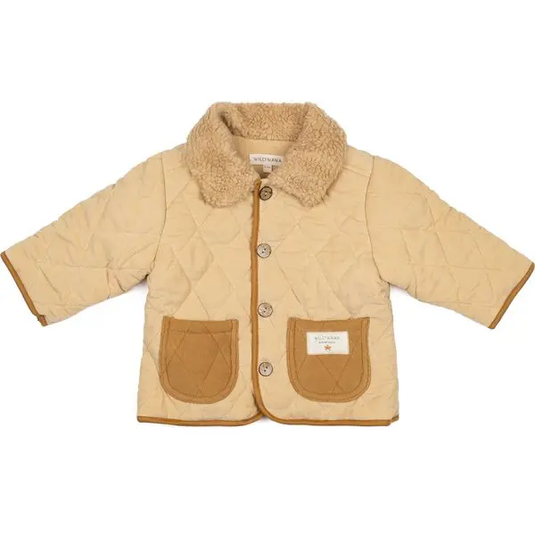 WILD WAWA Quilted Corduroy Jacket - Sandstone