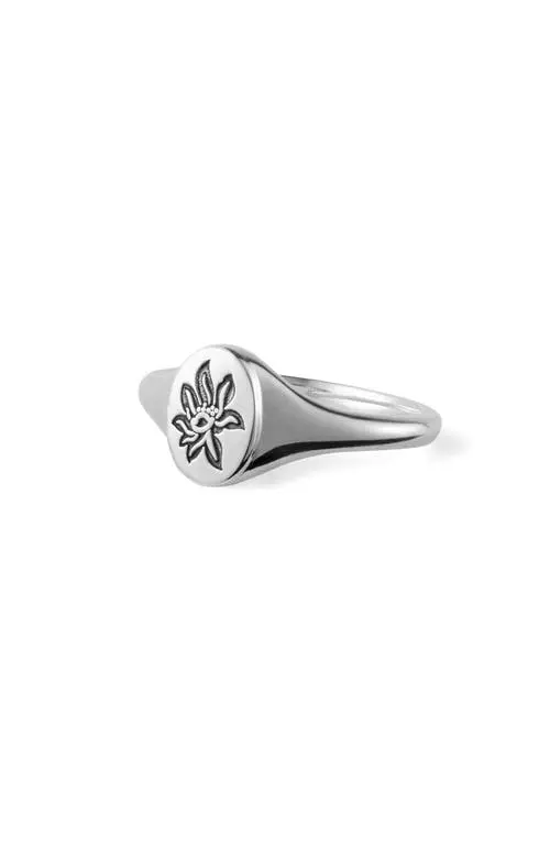 LOUPN Lotus Signet Ring