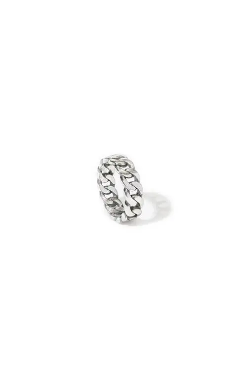 LOUPN Cuban Chain Link Ring - Silver