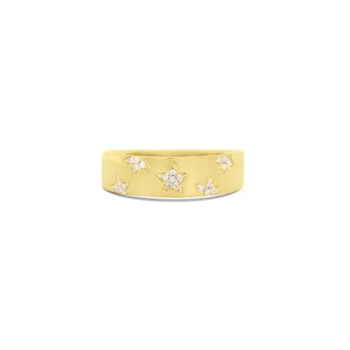 THE LOVERY FINE JEWELRY Diamond Starry Night Band - Yellow Gold