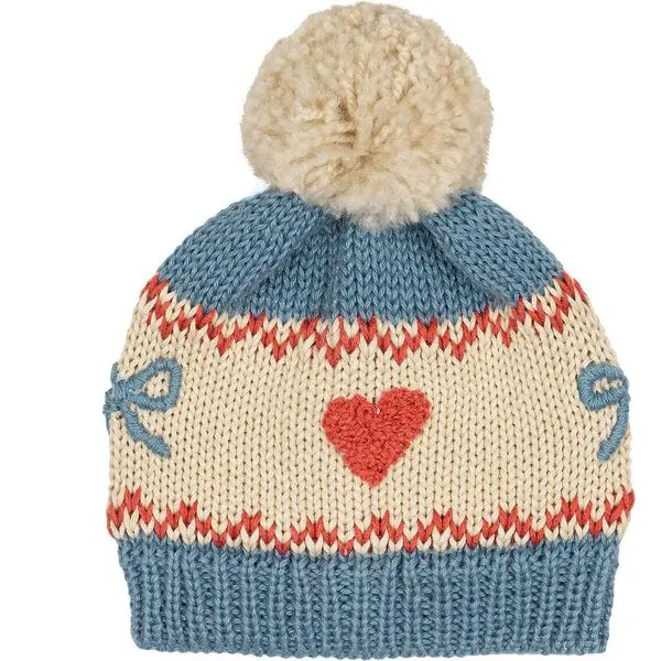 WILD WAWA Knitted Beanie - Teal Blue