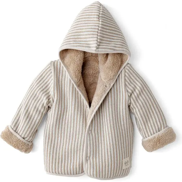 ANDY WAWA Striped Hooded Jacket