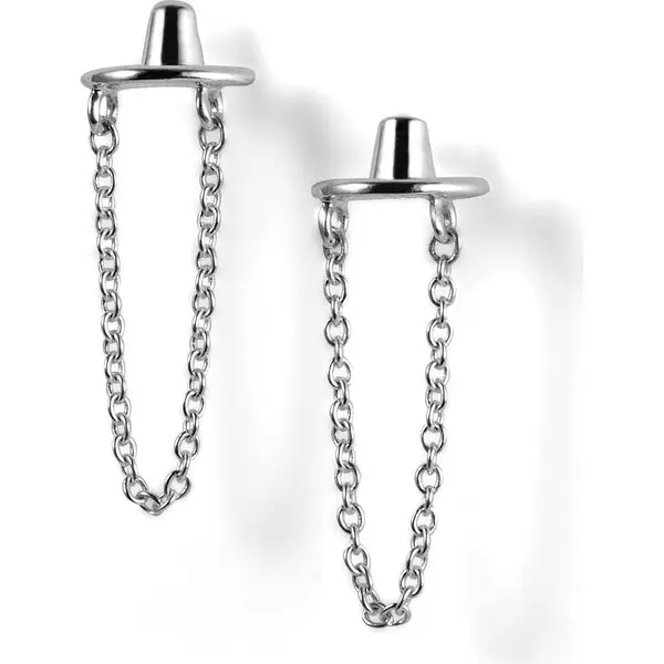 LOUPN Gat Earrings - Silver