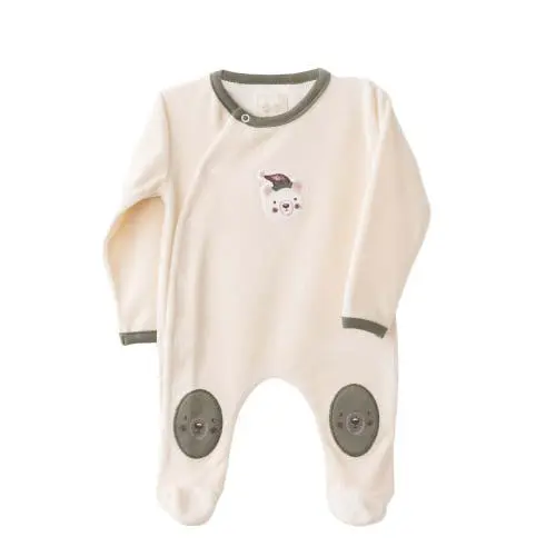 ANDY WAWA Bear Patch Sleepsuit