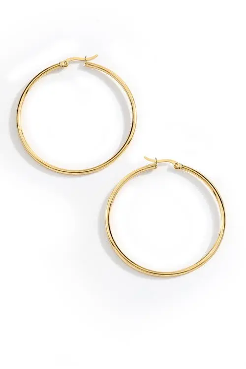 MINT & LILY Lynette Large Hoop Earrings - Goldone