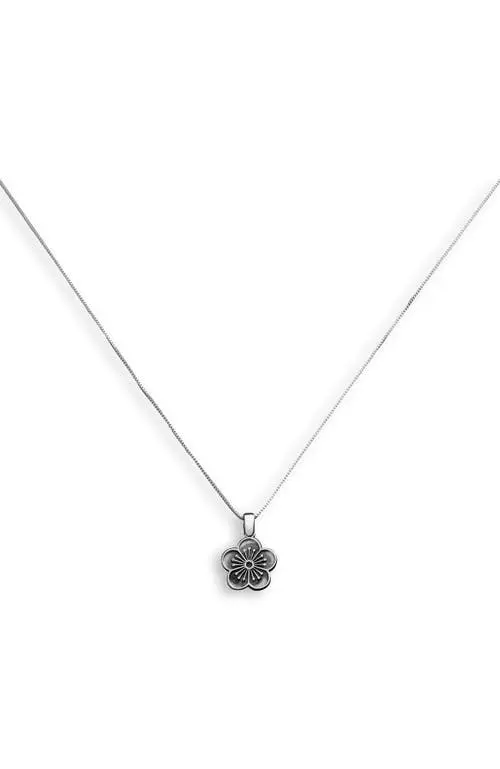 LOUPN Ehwa Floral Pendant Necklace - Silver