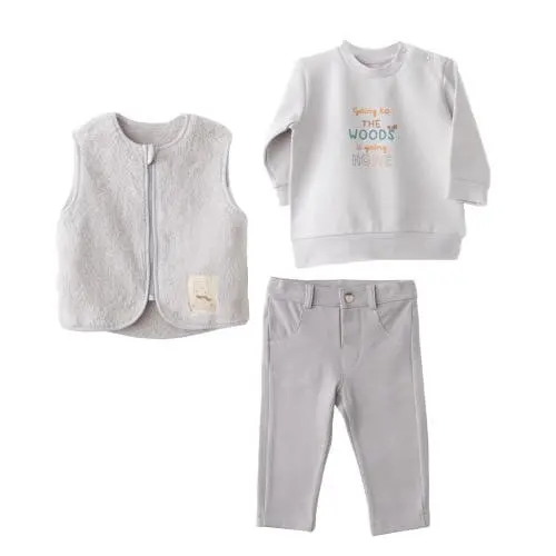 ANDY WAWA Forest Trail Three-piece Set - Grey