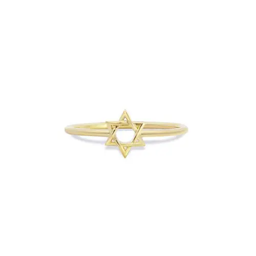 THE LOVERY FINE JEWELRY 14k Star Of David Ring - Yellow Gold