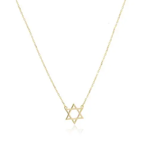 THE LOVERY FINE JEWELRY 14k Star Of David Necklace - Yellow Gold
