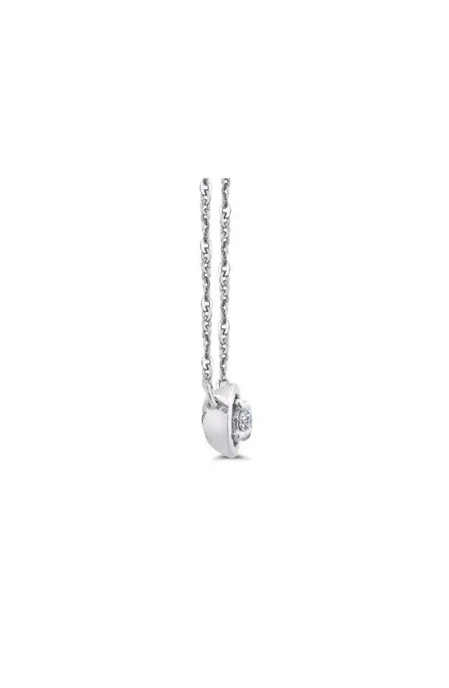 SEED2STONE Station Diamond Pendant Necklace - Silver