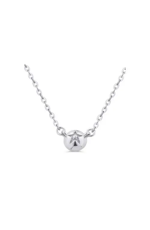 SEED2STONE Station Diamond Pendant Necklace - Silver