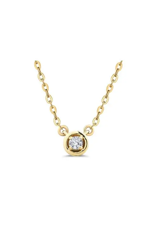 SEED2STONE Station Diamond Pendant Necklace - Yellow Gold
