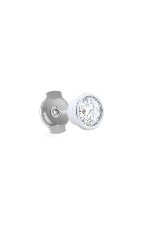 SEED2STONE The Starlet Diamond Bezel-set Back-off Single Stud - White Gold