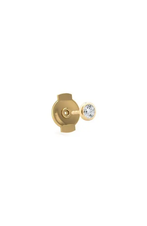 SEED2STONE Diamond Back-off Stud Earring - Yellow Gold