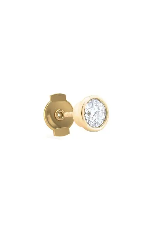 SEED2STONE The Starlet Diamond Bezel-set Back-off Single Stud - Yellow Gold
