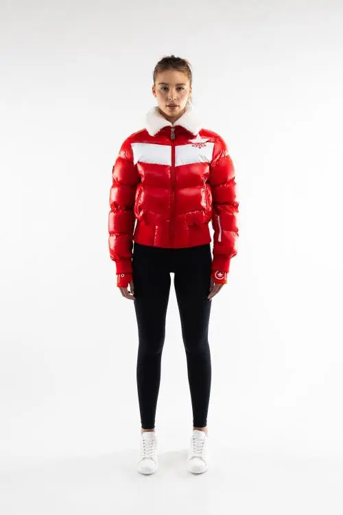 MALIBU SKI CLUB Apres Slick Bomber Jacket