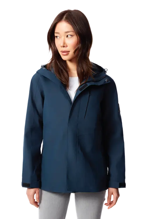 ALPINE NORTH Tahsis Lightweight Waterproof Shell Jacket - Blue