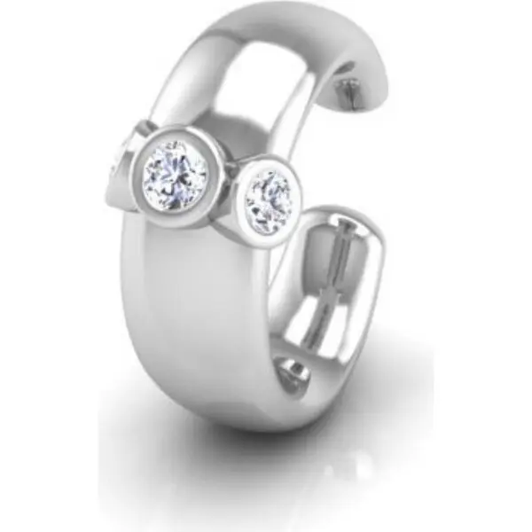 SEED2STONE 180 Mid Ear Cuff - Silver