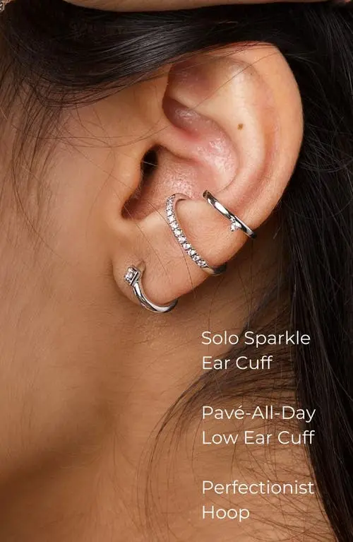 SEED2STONE Pave Lab-grown Diamond Ear Cuff - Silver