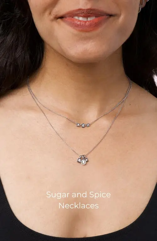 SEED2STONE Sugar+spice Cluster Diamond Pendant Necklace - Silver