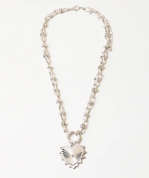 ERIN MCDERMOTT JEWELRY Love And Luck Necklace - Silver