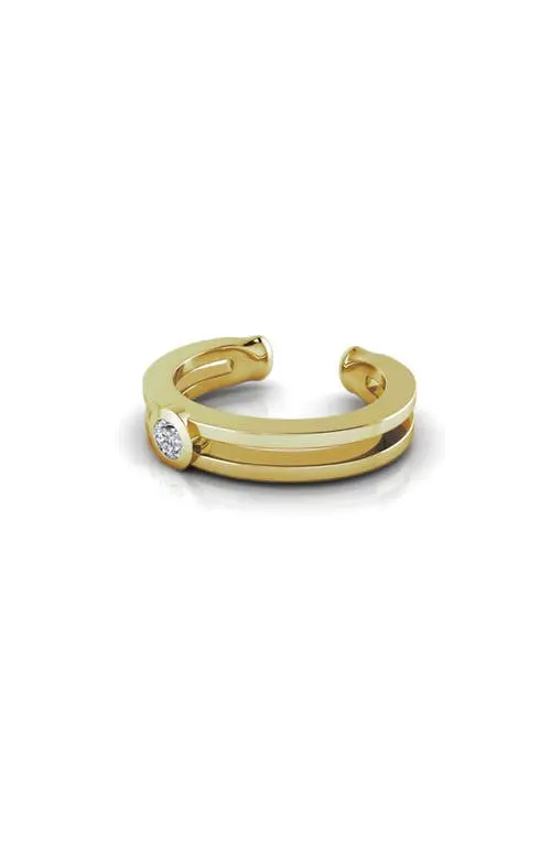 SEED2STONE Double Band Ear Cuff - Yellow Gold