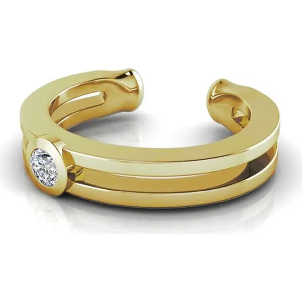 SEED2STONE Double Band Ear Cuff - Yellow Gold