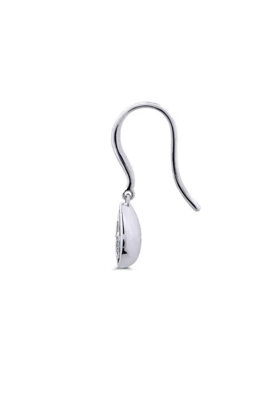 SEED2STONE Perfect-pear Diamond Drop Earrings - Silver