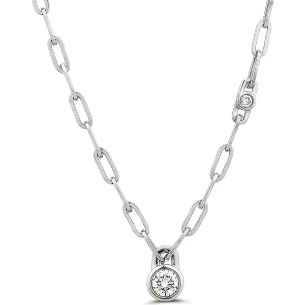 SEED2STONE Muse Bezel Diamond Necklace - Silver