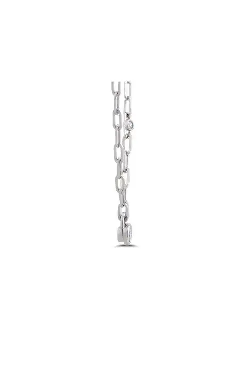 SEED2STONE Diamond Bezel Necklace - Silver