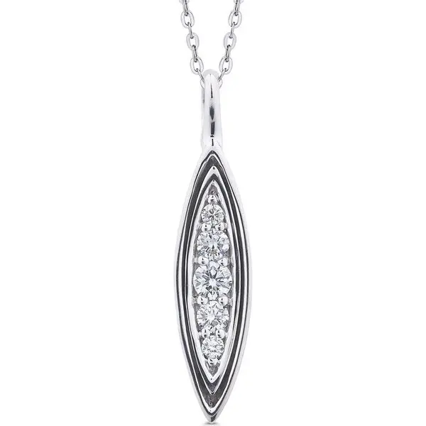 SEED2STONE Deco Marquise Diamond Pendant - Silver