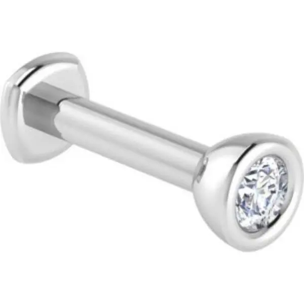 SEED2STONE Starlet Diamond Flat Back Single Stud Earring - White Gold