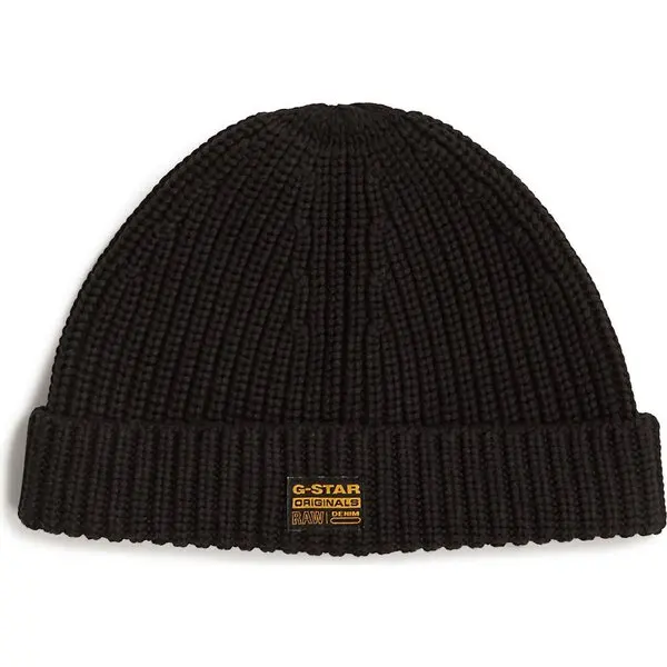 G-star Raw Originals Ribbed Fisherman Beanie - Dark Black