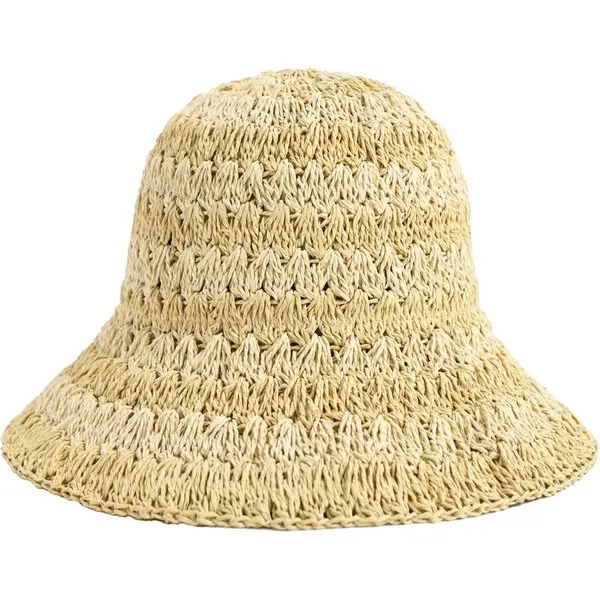 LOST PATTERN Linea Packable Straw Hat - Khaki